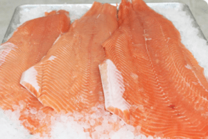 Fresh Farm-Raised King Salmon Fillets