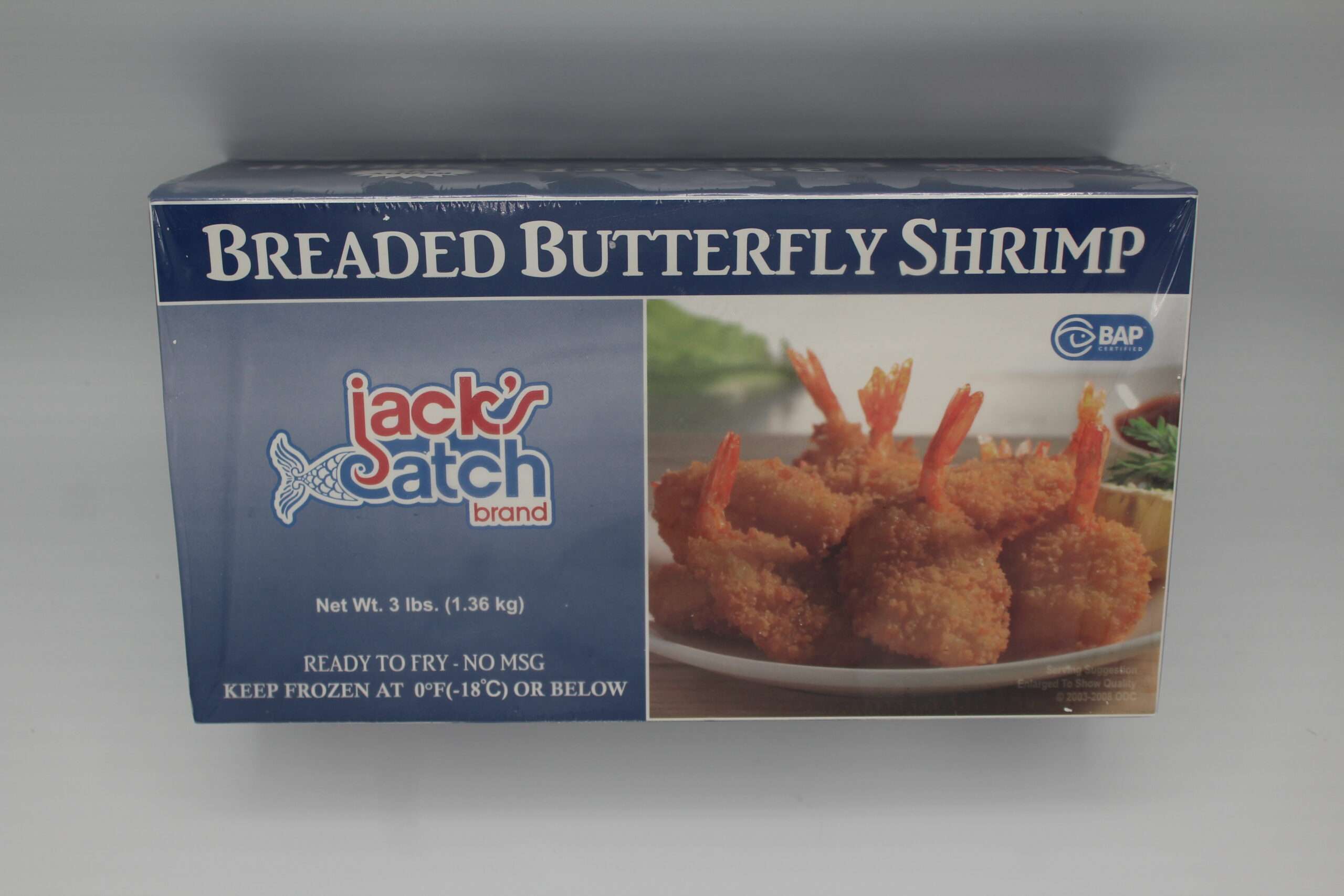 Frozen Breaded Shrimp - 3 Lbs. Case - Hopkins Seafood
