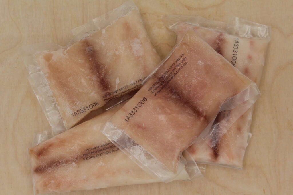 Frozen Cobia Portions - CO (6 Oz.) - 10 Lbs. Case - Hopkins Seafood
